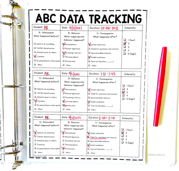 The Best Binder for Data Collection, Behavior Interventions and ...
