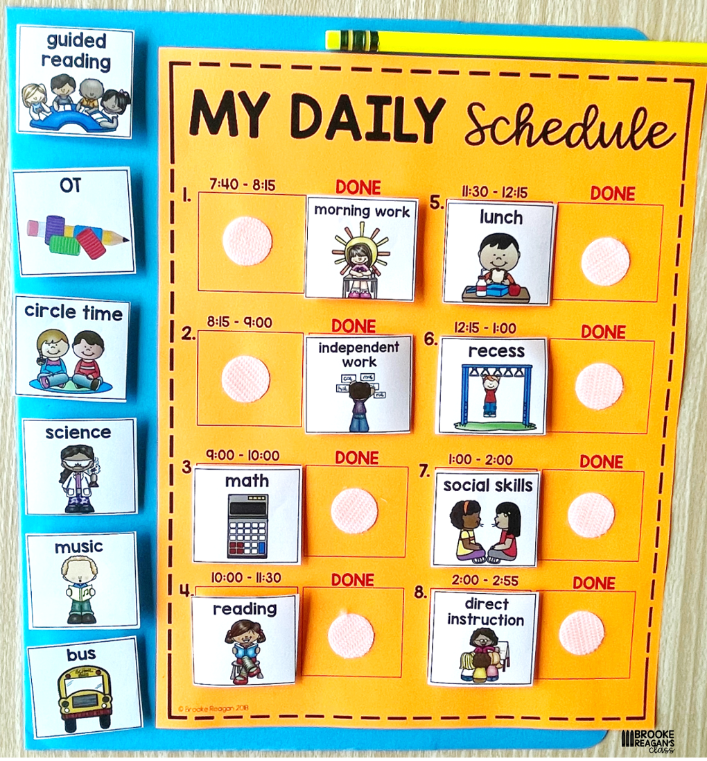 Using a Visual Schedule - Brooke Reagan's Class