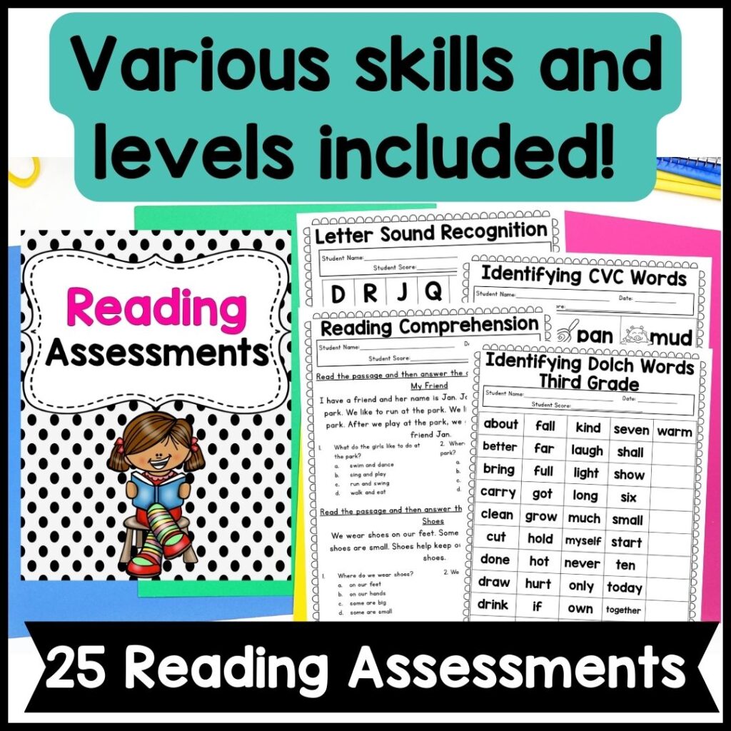 Assessments for IEP Goal Tracking: Math, Reading and Writing ...