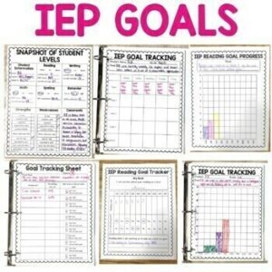 IEP Goal Tracking Binder- Data Collection for Special Education {Data ...