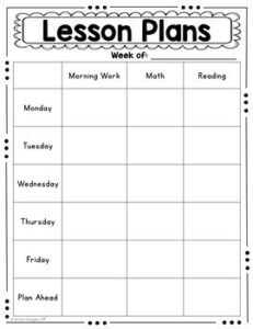 Editable Lesson Plan Templates: Special Education - Brooke Reagan's Class