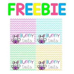 Bunny Tail Snack Bag Labels: FREEBIE - Brooke Reagan's Class