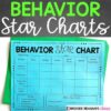 Behavior Charts: Behavior Goal Star Charts for Classroom Behavior ...