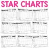 Behavior Charts: Behavior Goal Star Charts for Classroom Behavior ...