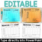 Behavior Charts: Behavior Goal Star Charts for Classroom Behavior ...