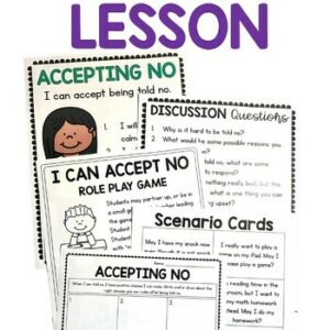 Social Skills Lesson: Accepting No - Brooke Reagan's Class