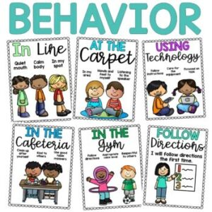 Behavior Expectation Visual Posters - Brooke Reagan's Class