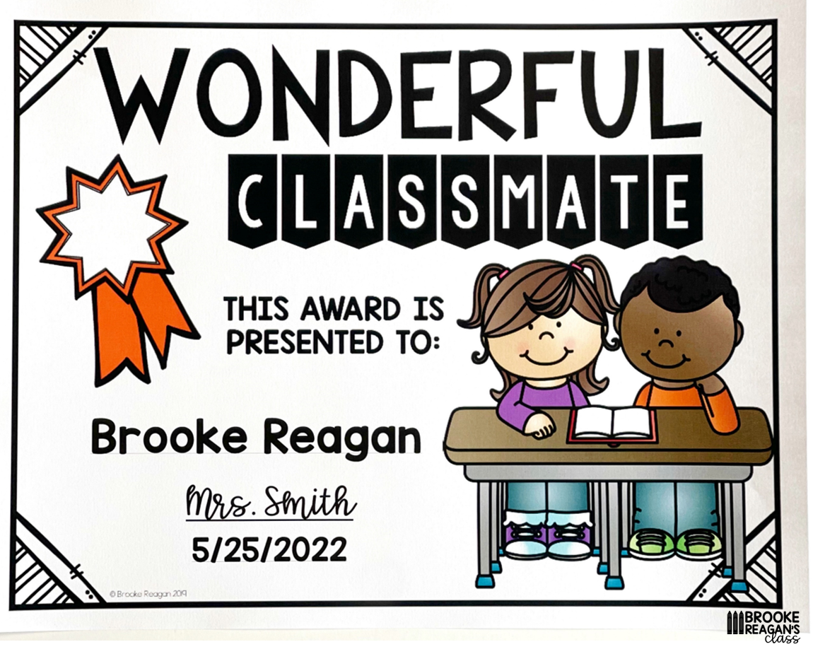 Unique End of the Year Awards for Special Education Students - Brooke ...