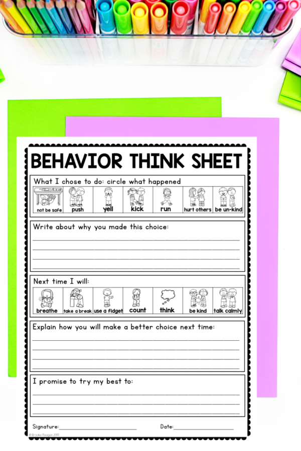 Why Behavior Reflection Sheets are the Secret Weapon for Effective ...