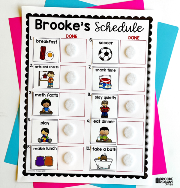 Why Visual Schedules Work at Home - Brooke Reagan's Class