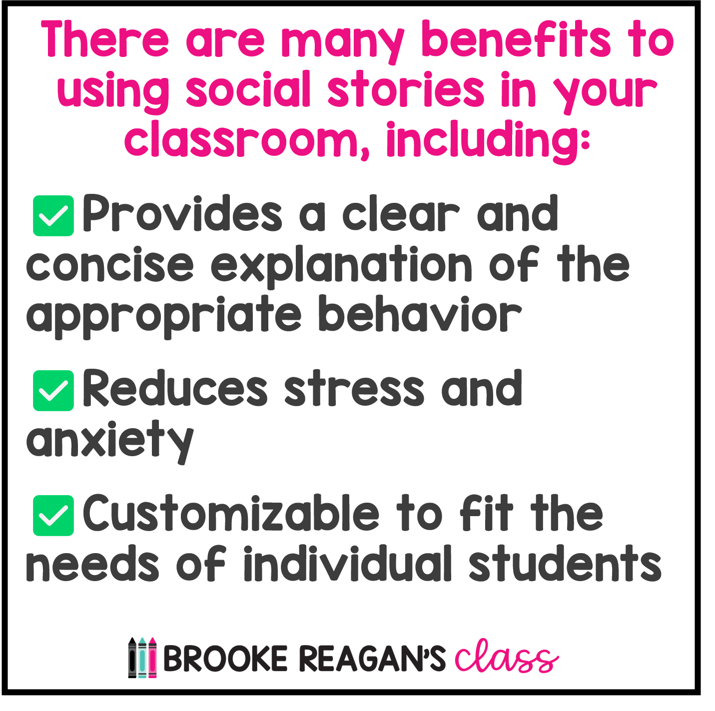 Teaching Behavior and Classroom Rules with a Social Story - Brooke ...