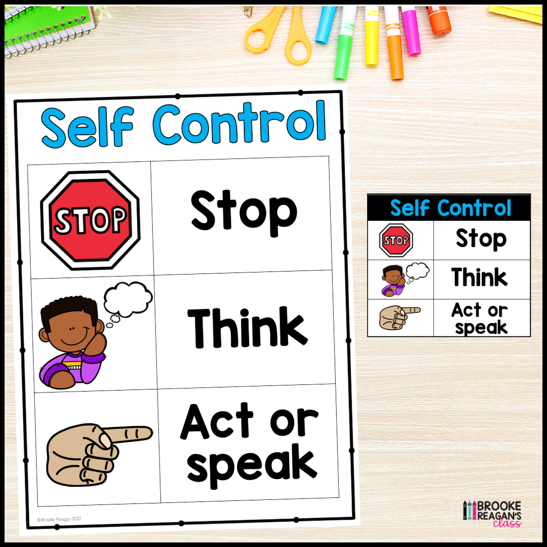 Self Control: What it Really Means to Kids - Brooke Reagan's Class