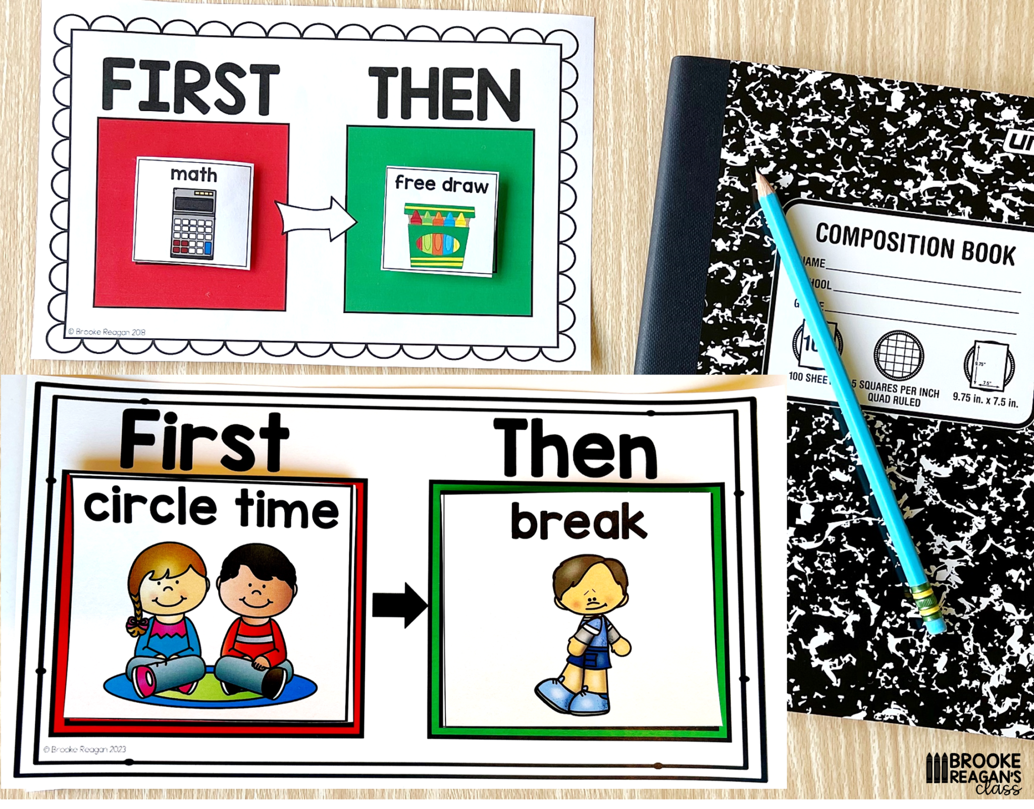 First Then Boards for Work Task Completion - Brooke Reagan's Class