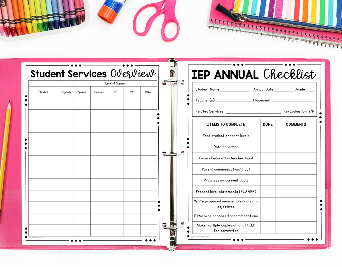Summer Plan: Get Organized! Special Education Teacher Must Have Binder ...
