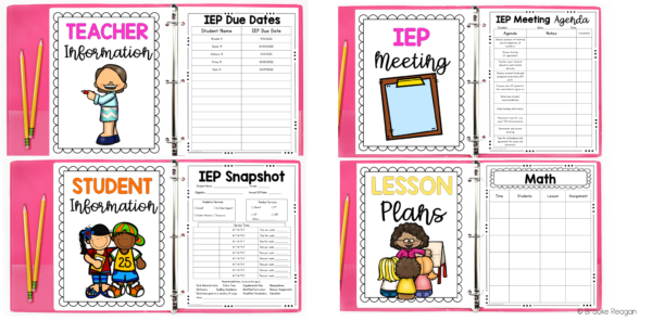 Summer Plan: Get Organized! Special Education Teacher Must Have Binder ...