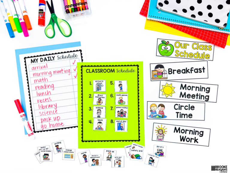 Setting Up a Successful Visual Schedule - Brooke Reagan's Class