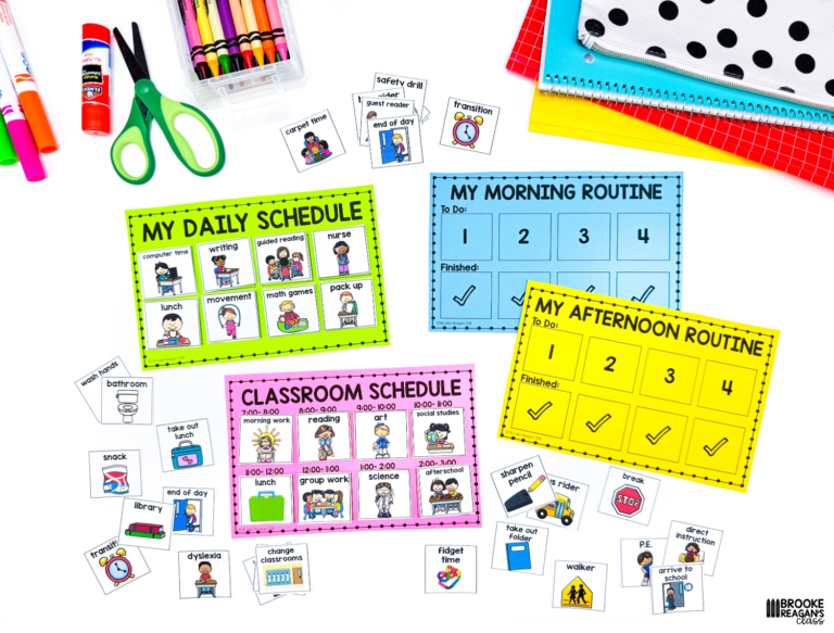 Setting Up a Successful Visual Schedule - Brooke Reagan's Class