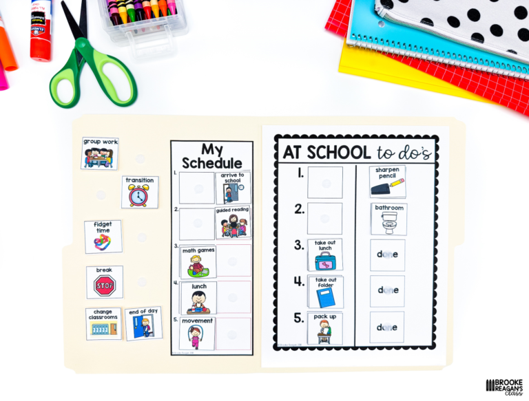 Setting Up a Successful Visual Schedule - Brooke Reagan's Class
